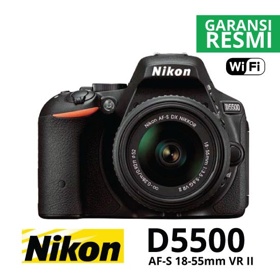 Jual Nikon D5500 Kit AF-S 18-55mm VR II - Harga dan Spesifikasi