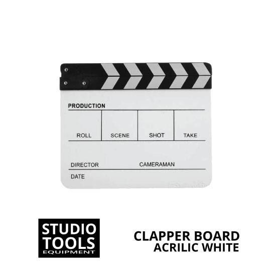Clapper Board Acrilic White Harga Terbaik