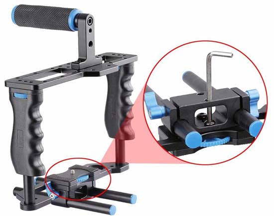 Jual Rig Shoulder 5 in 1 Camera Cage for Kamera DSLR - Harga