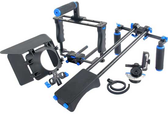 Jual Rig Shoulder 5 in 1 Camera Cage for Kamera DSLR - Harga