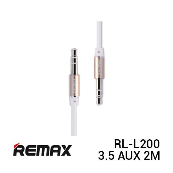Remax RL-L200 Cable Audio 3.5 AUX 2M White Harga Murah