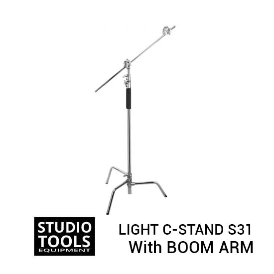 Professional Light C-Stand with 49 Inch Boom Arm S31 Terbaik