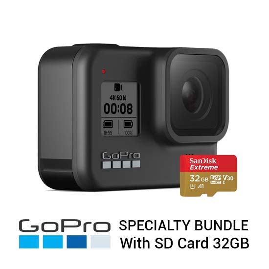 GoPro Hero8 Black Specialty Bundle with SD Card 32gb Harga Murah