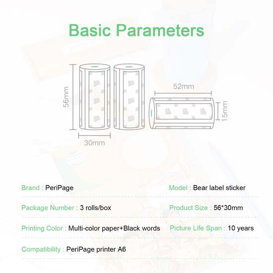 Peripage A6 Label Bear Sticker Harga Murah dan Spesifikasi