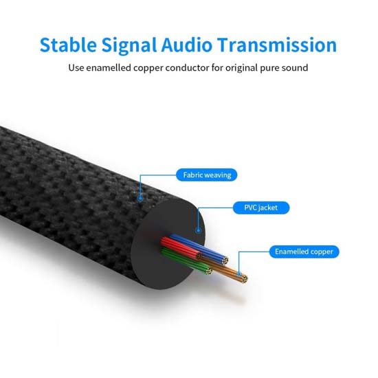 Vention Audio Splitter 3.5mm Male to 2 3.5mm Female Terbaik