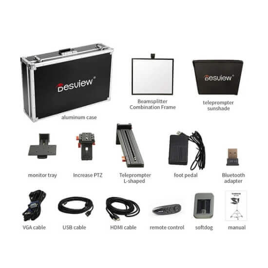 Desview T15 Teleprompter with Tripod Stand Harga Terbaik