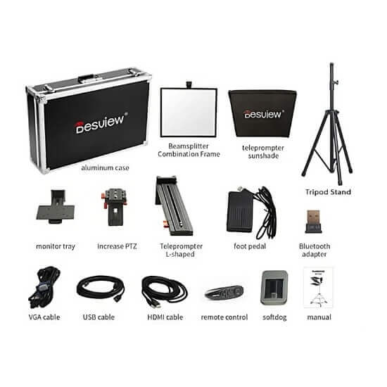 Desview T22 Teleprompter with Tripod Stand Harga Terbaik