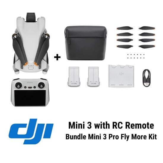 DJI Mini 3 with DJI RC Bundle DJI Mini 3 Pro Fly More Kit
