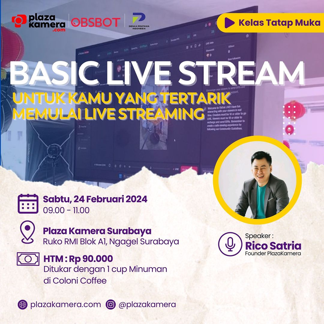 Basic Live Stream Class - PlazaKamera.com